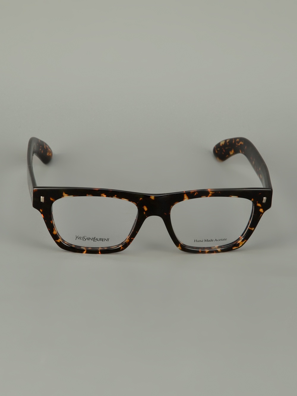 Saint Laurent Tortoise Shell Glasses In Brown For Men Lyst