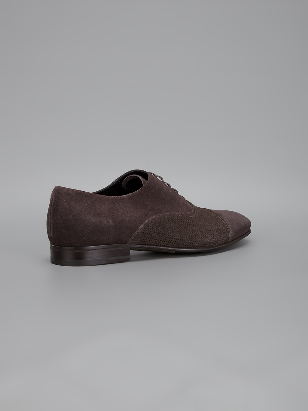 Giorgio armani Oxford Shoe in Brown for Men | Lyst