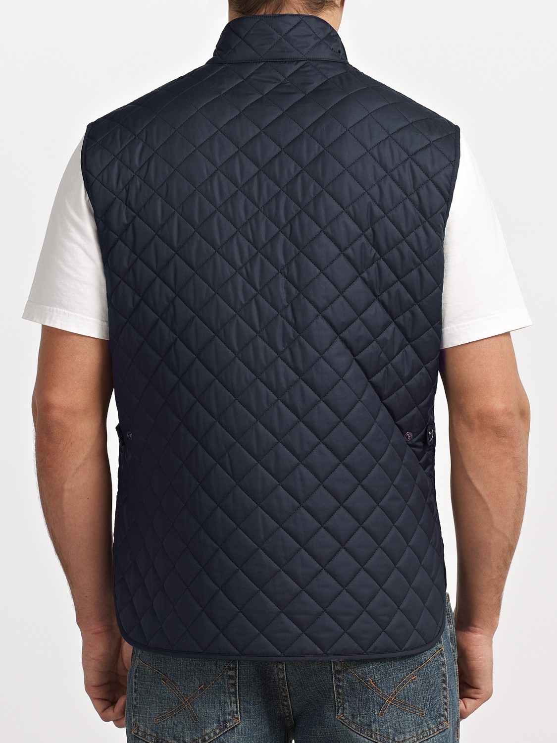 Lyst - Belstaff Quilted Gilet in Blue for Men