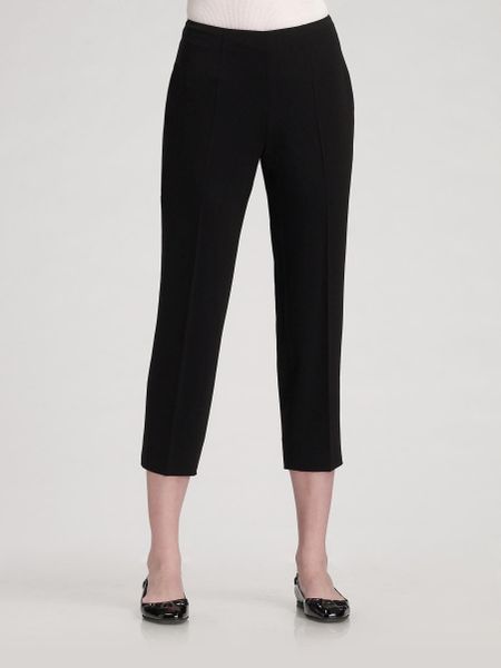 Piazza Sempione Audrey Wool Capri Pants in Black | Lyst