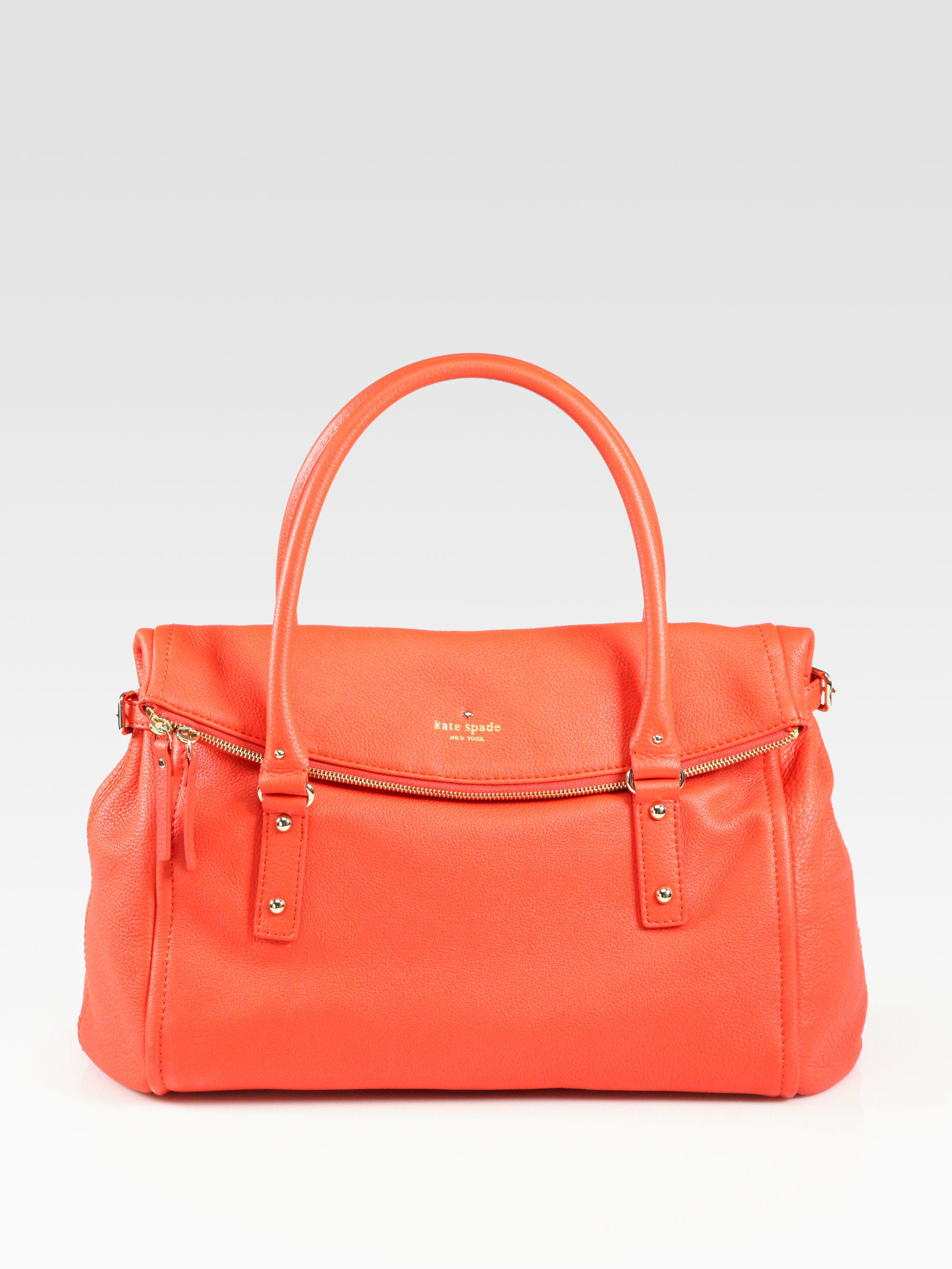 Kate Spade Orange Quilted Purse For Women's | semashow.com