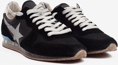 Golden Goose Deluxe Brand Haus Sneakers Black in Black | Lyst