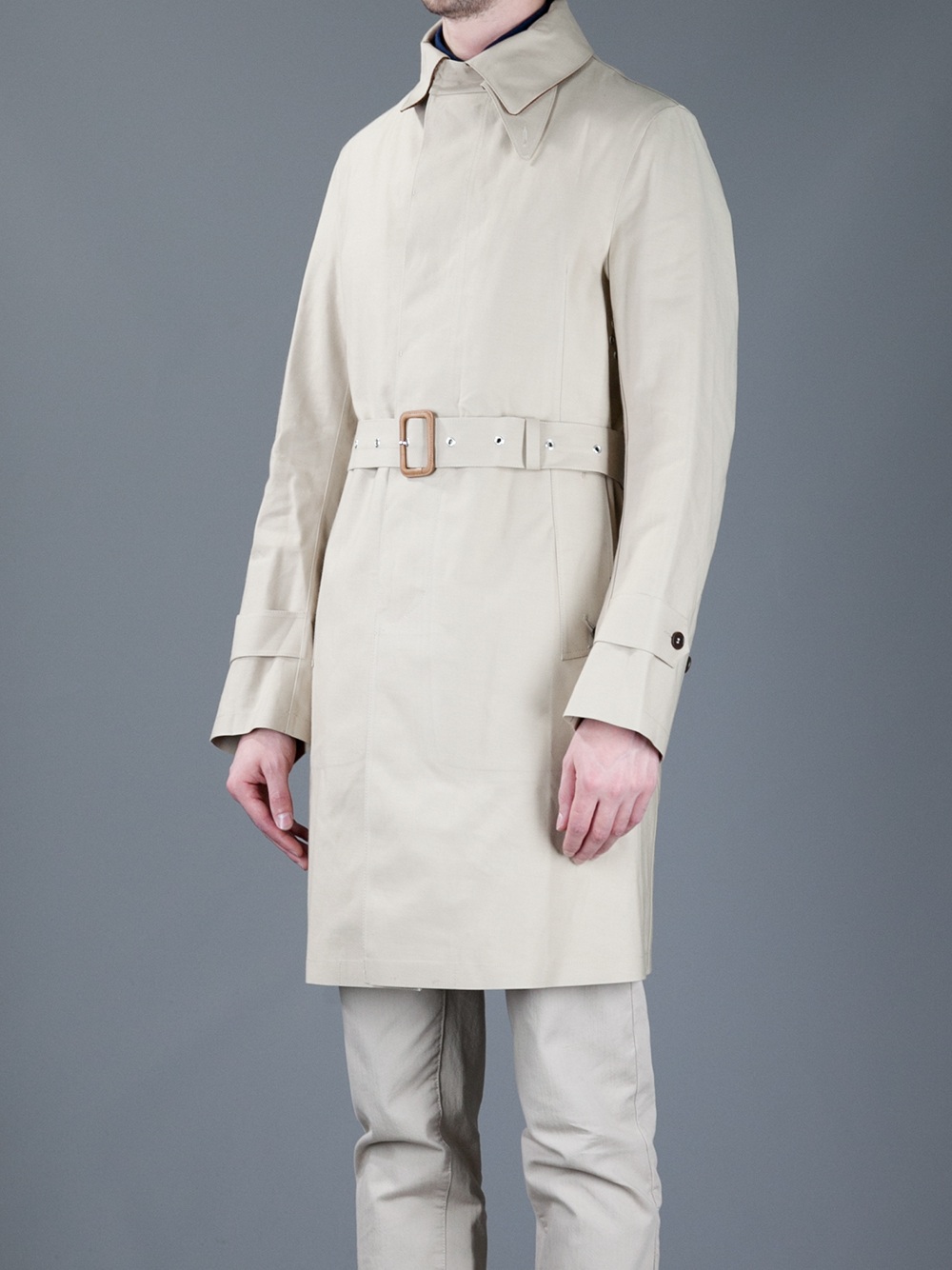 Mackintosh Belted Trench Coat in Natural for Men - Lyst