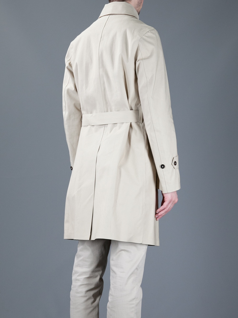 Lyst - Mackintosh Belted Trench Coat in Natural for Men