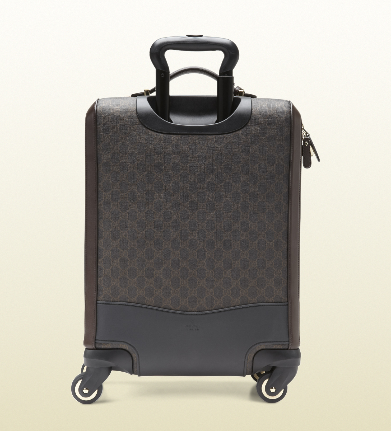 Gucci Gg Supreme Canvas Carry-on Suitcase in Black for Men - Lyst