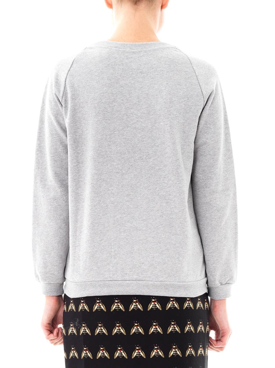 Lyst - Mother Of Pearl Embellished Sweatshirt in Gray