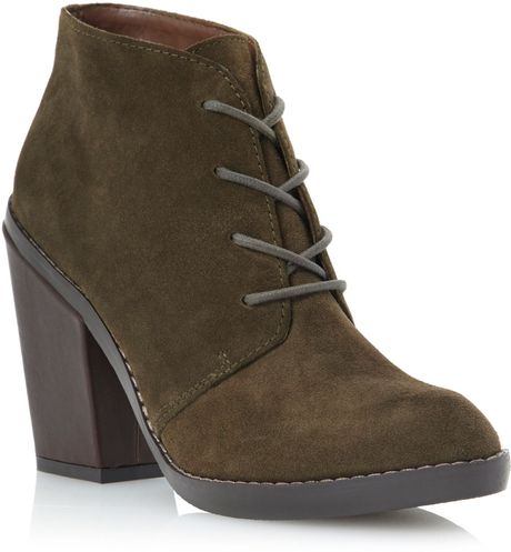 Steve Madden Jayson Heel Desert Boots in Green | Lyst