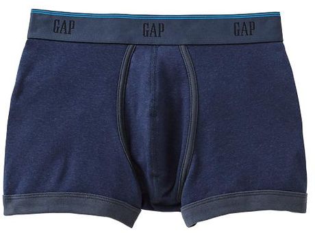 Gap Solid Stretch Boxer Briefs in Blue for Men (navy heather) | Lyst