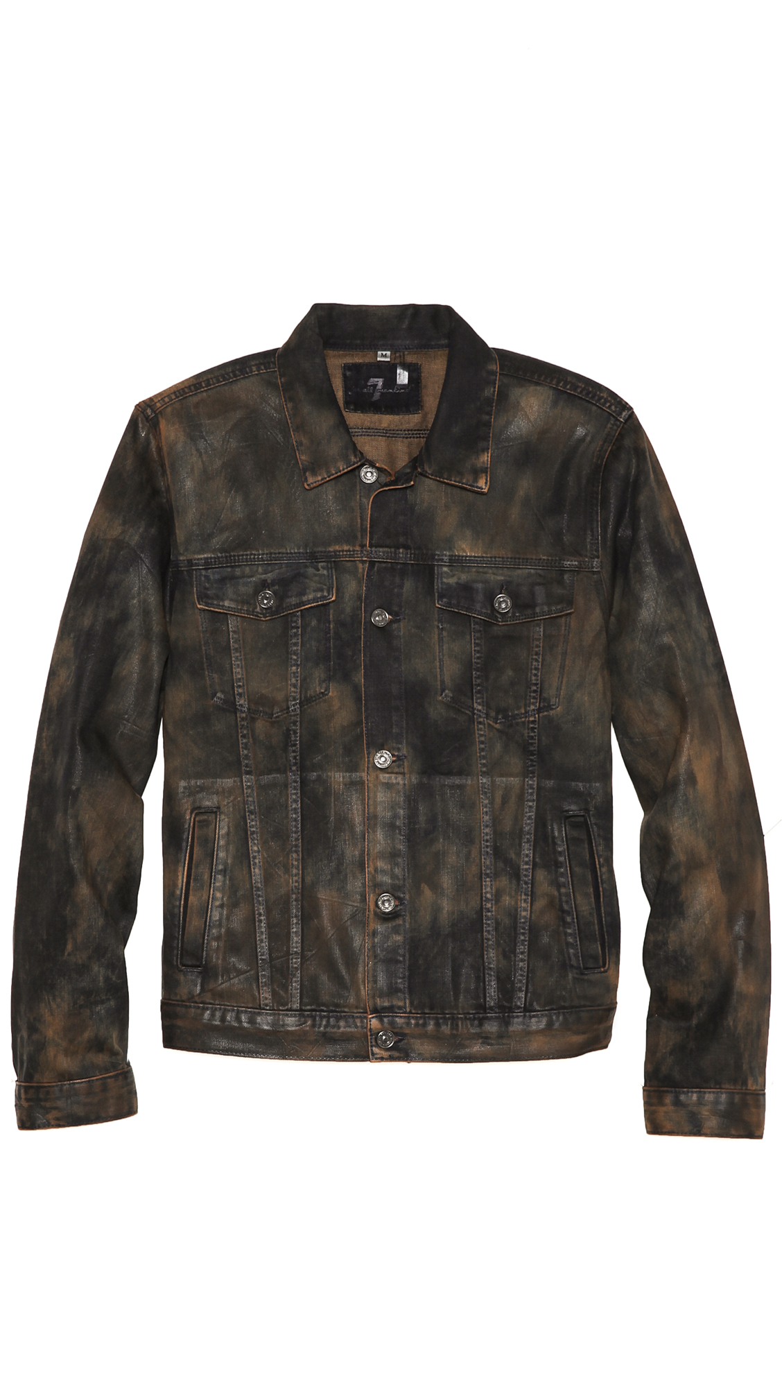 7 For All Mankind Dyed Camo Jean Jacket in Multicolor for Men (Camo) | Lyst