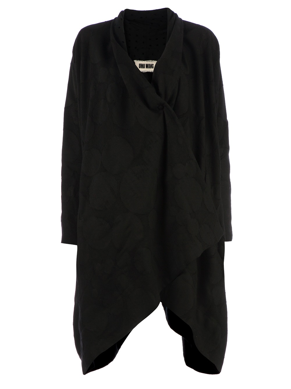 Lyst - Uma Wang Oversize Draped Coat in Black