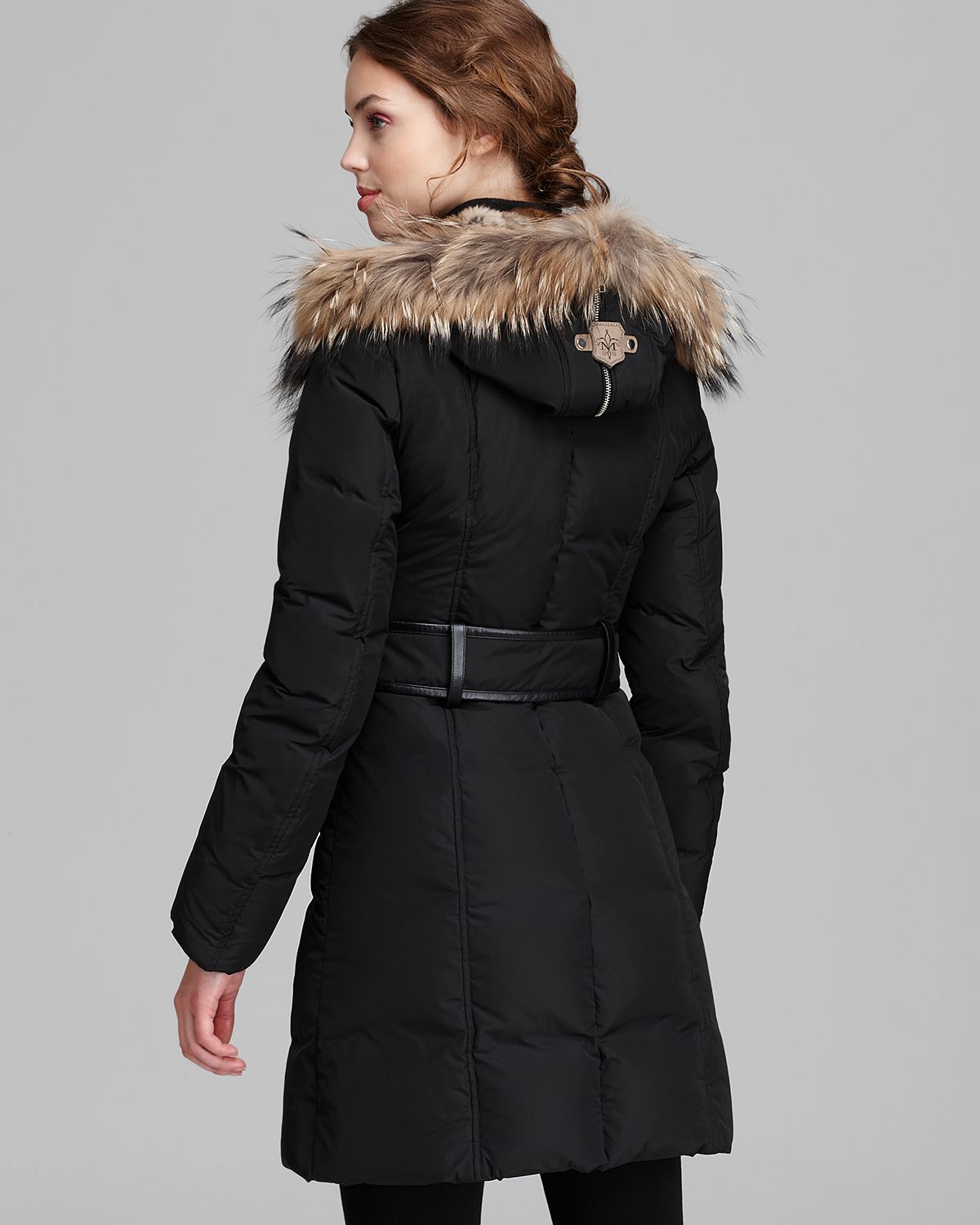 Lyst - Mackage Down Coat Trish Lavish Fur Trim Hood in Black