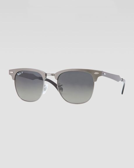 Ray-ban Clubmaster Aluminum Sunglasses Gunmetalgray in Gray for Men ...