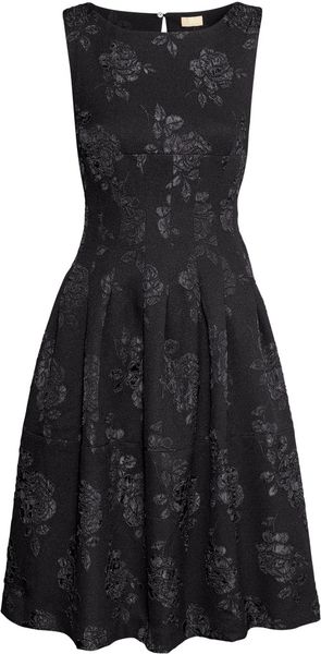 Black Brocade Dress Figure-fit sleeveless dress in a weave with a ...