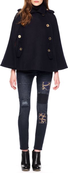 Michael Michael Kors Pea Coat Cape in Black (DARK MIDNIGHT) | Lyst