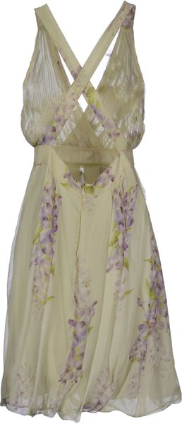 Blugirl Blumarine Knee length Dress in Green (Light green) | Lyst