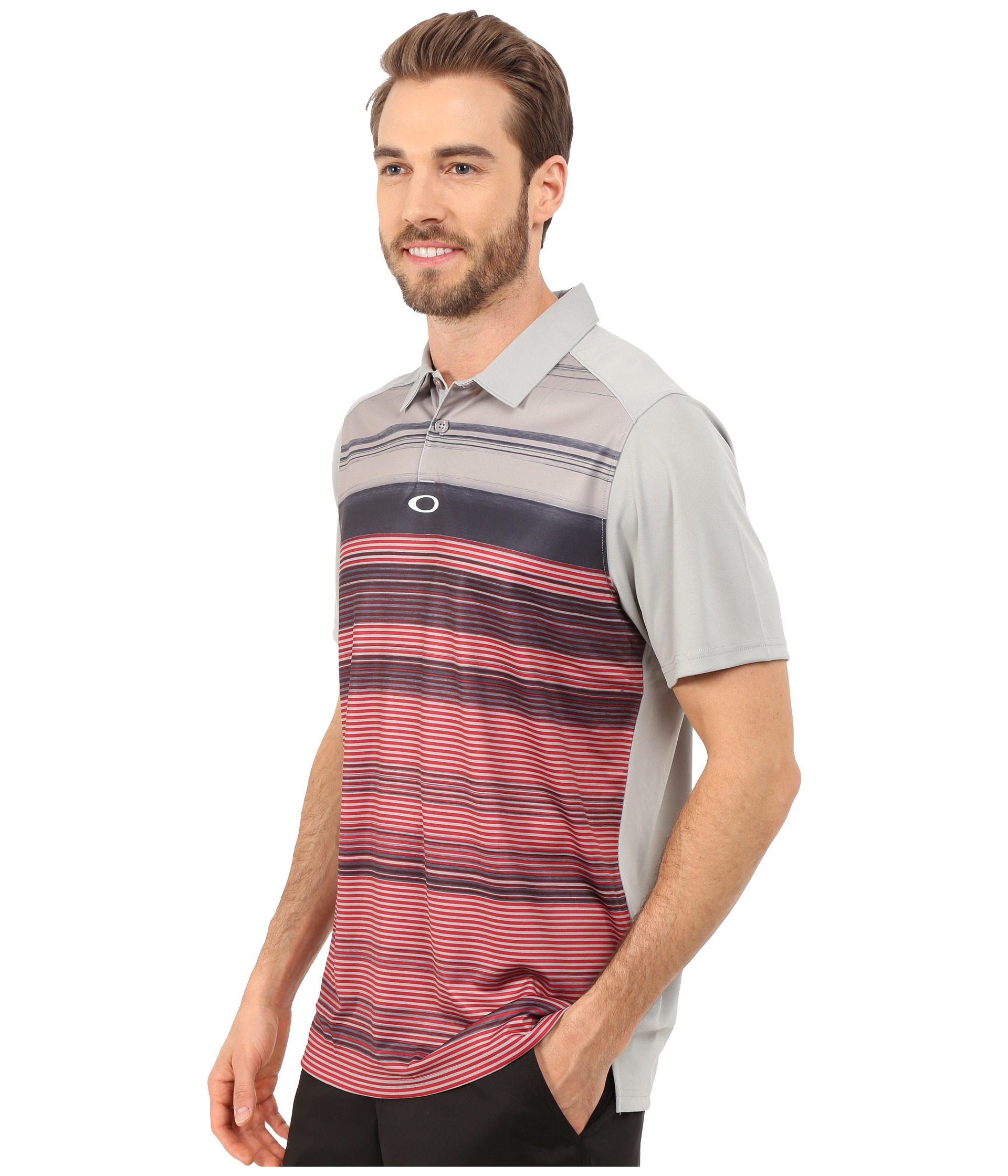 oakley pink polo