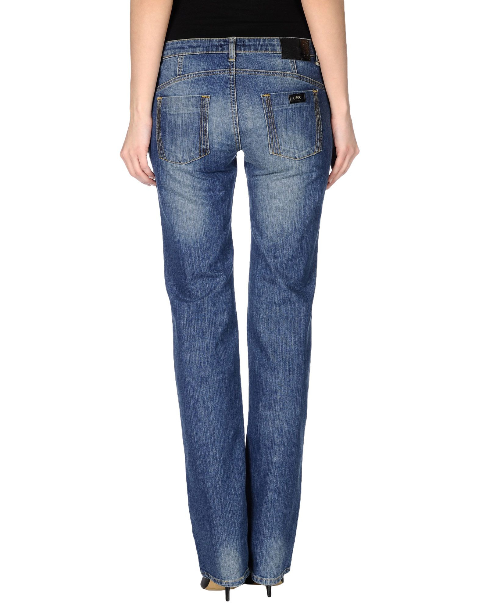 Lyst - Costume National Denim Trousers in Blue