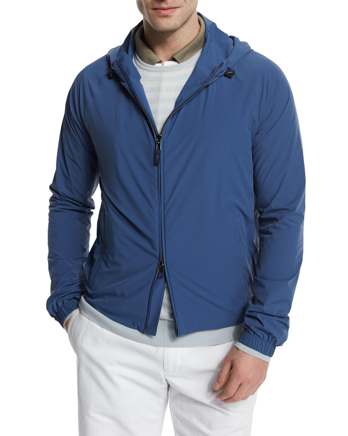Lyst - Loro Piana Regatta Deck Tech Rain Jacket in Blue for Men