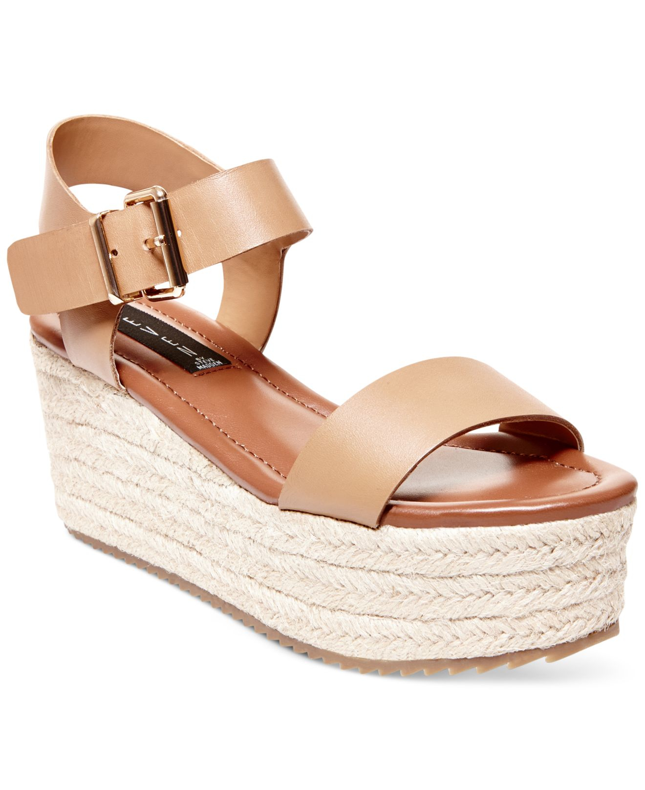 Steven by Steve Madden Women's Sabbie Platform Sandals in Brown - Lyst