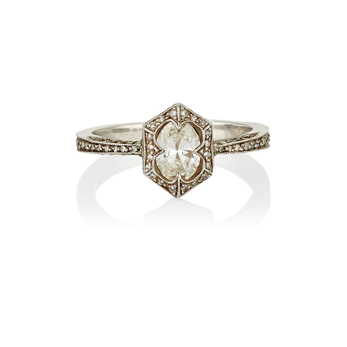Lyst - Cathy Waterman Women's Waves Ring in Metallic
