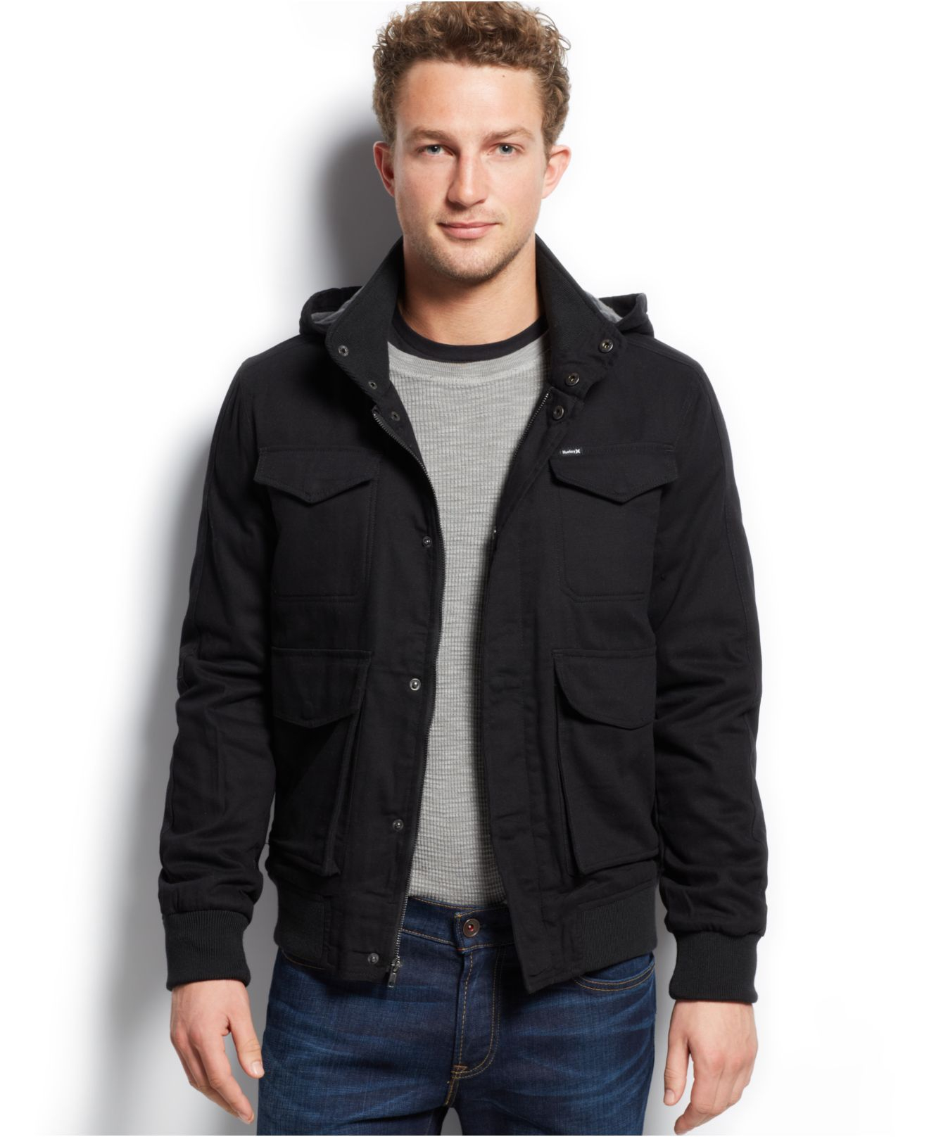 Lyst - Hurley Clifton Fleece-Lined Jacket in Black for Men