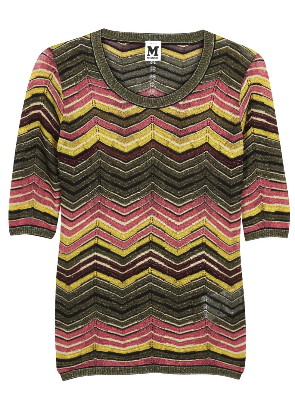 Lyst - M Missoni Metallic Crochet-knit Cardigan