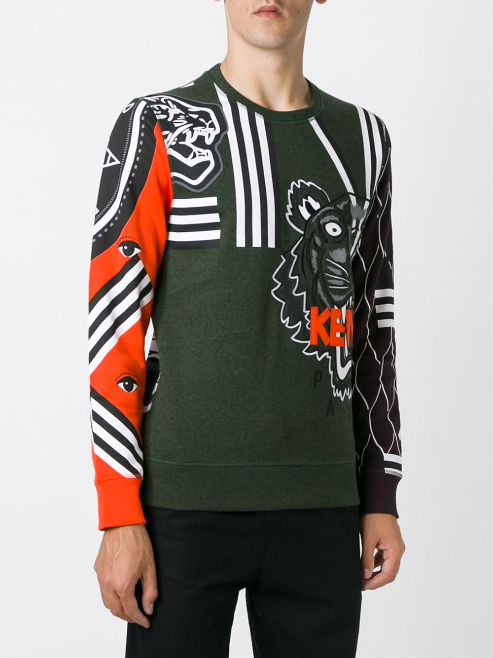 Kenzo Multi Logo Sweatshirt in Multicolor for Men (MULTI) | Lyst
