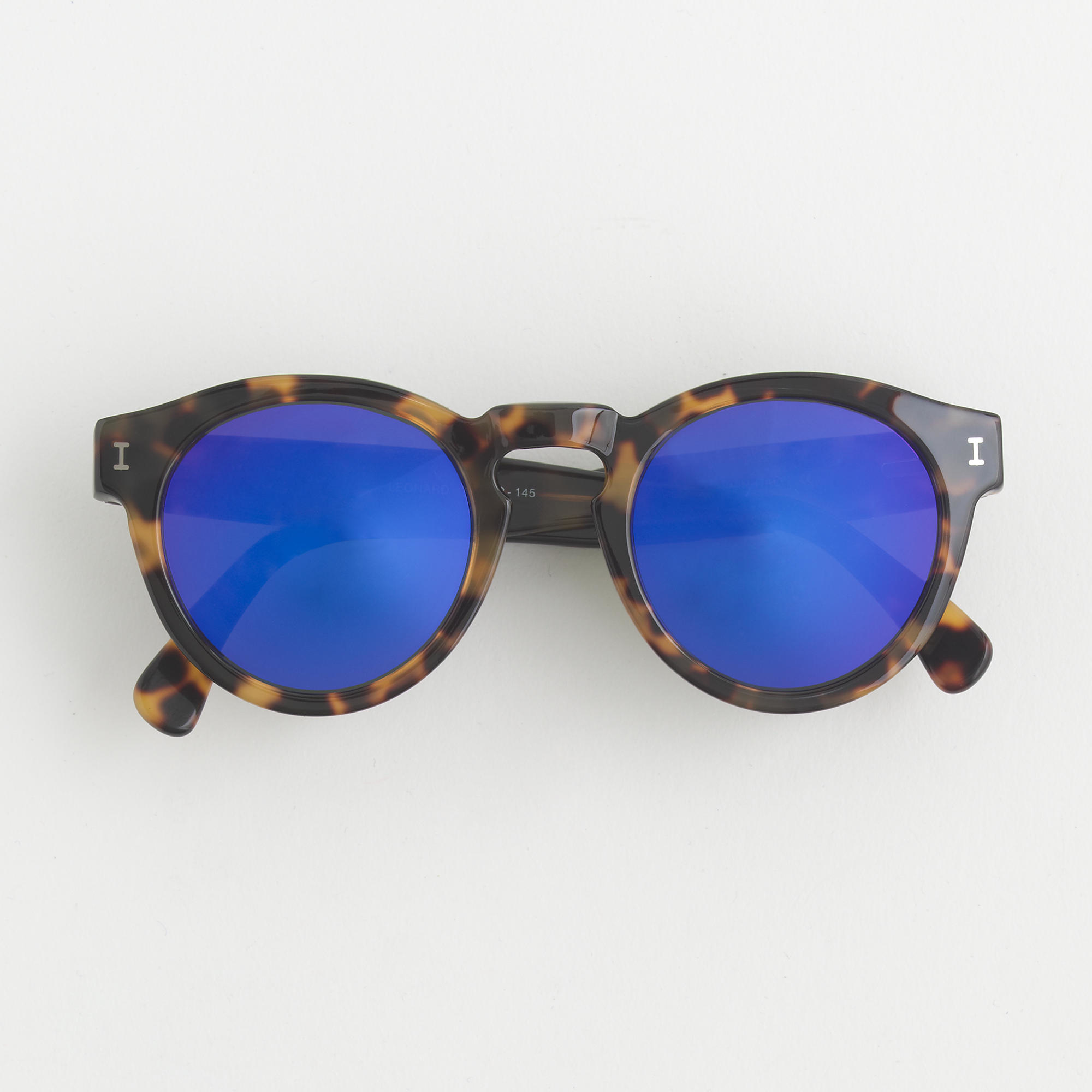 Lyst J Crew Illesteva Leonard Mirrored Sunglasses In Tortoiseshell In