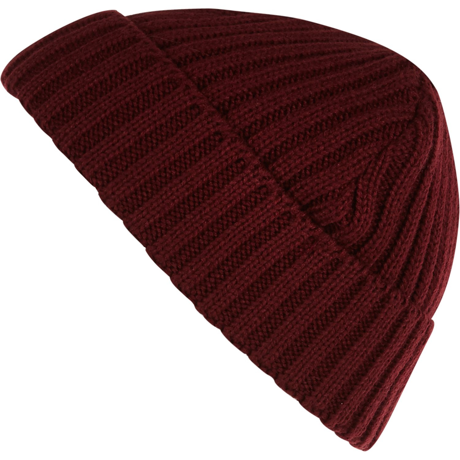 River Island | Dark Red Mini Docker Beanie Hat for Men | Lyst