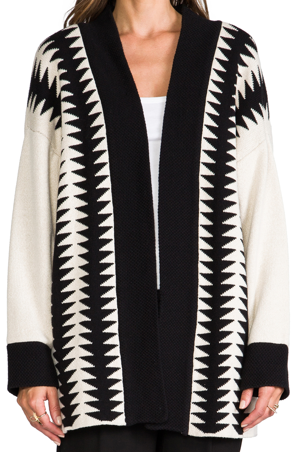 Lyst - Sanctuary Lodge Cardigan in White