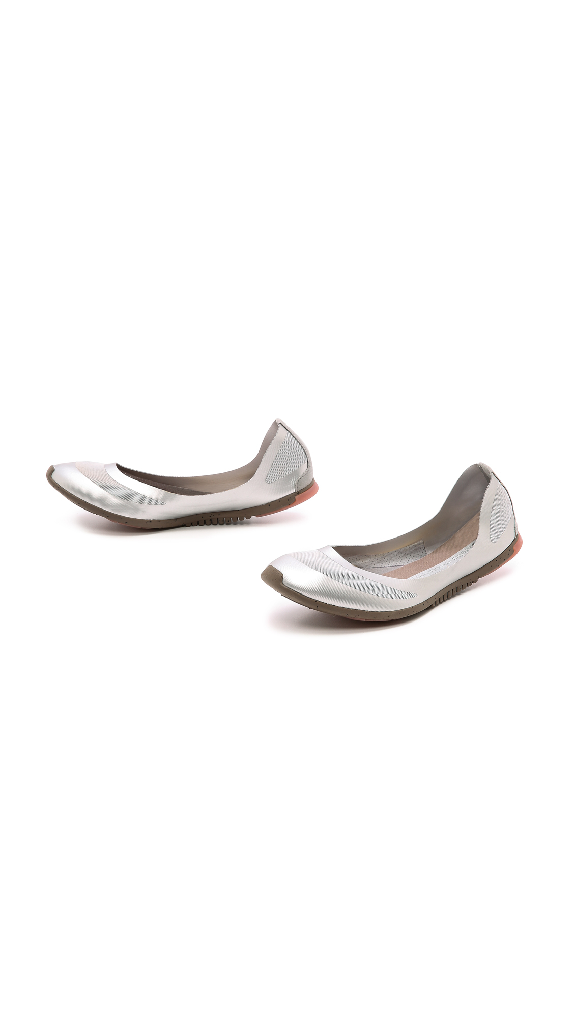 Lyst - Adidas By Stella Mccartney Ciccura Ballet Flats - Matte Silver ...