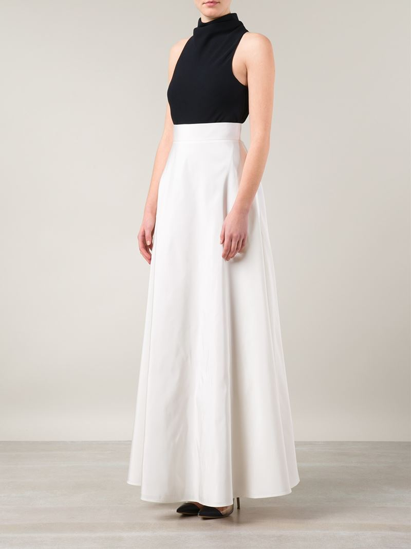 Lyst - Rosie Assoulin Long A-Line Skirt in White