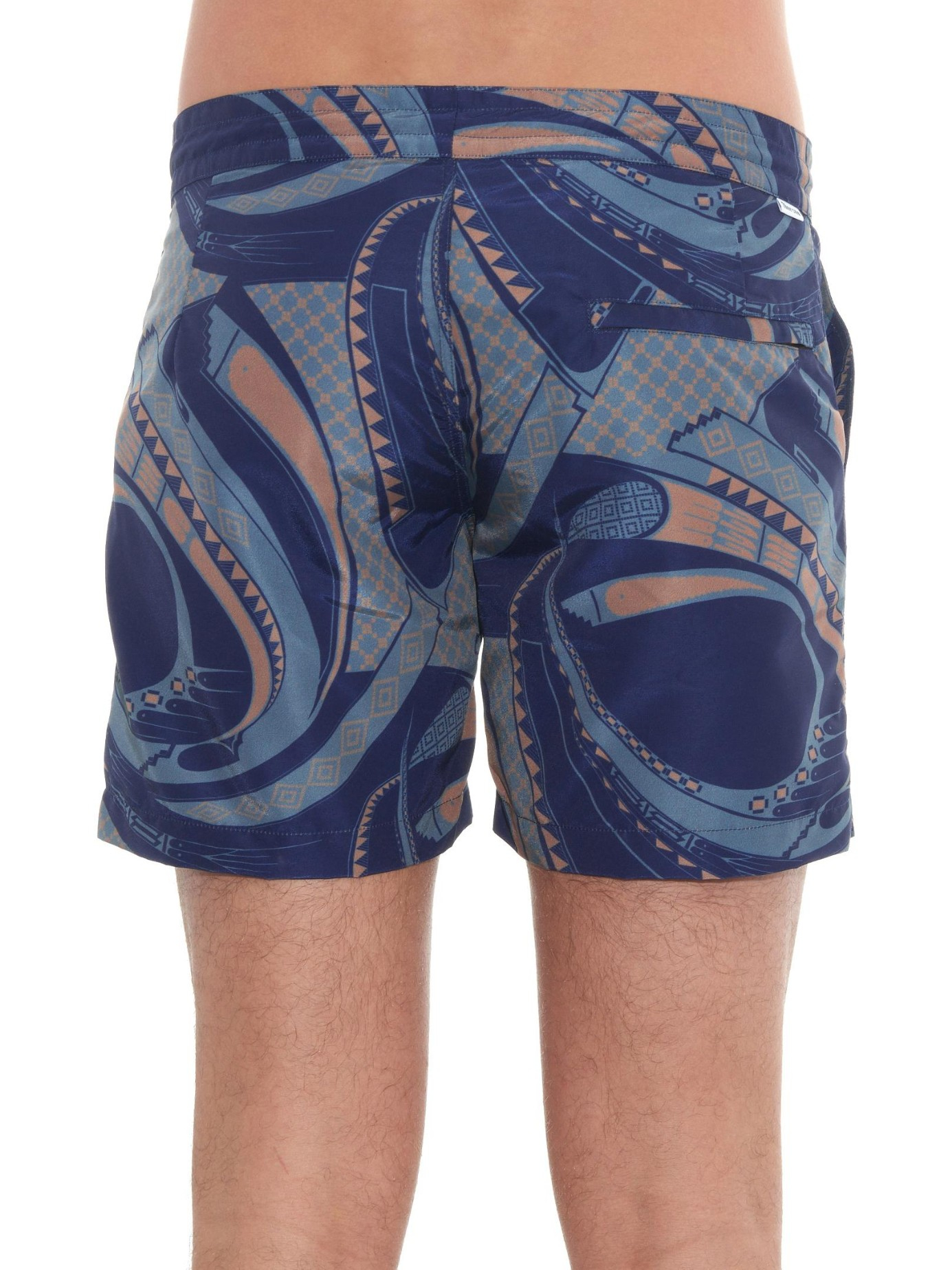 Lyst - Thorsun Wave-print Swim Shorts in Blue for Men