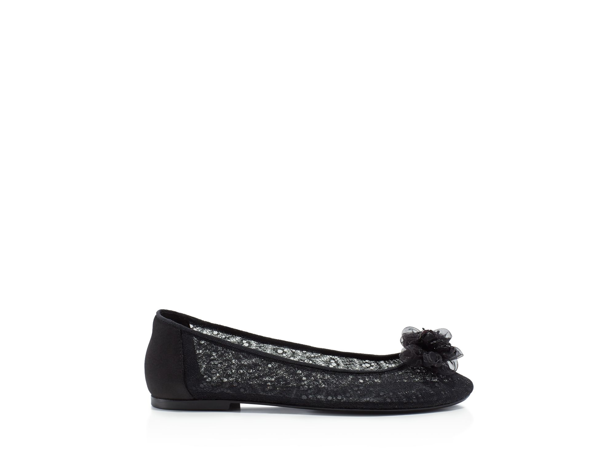 Caparros Aurora Lace Ballet Flats in Black - Lyst