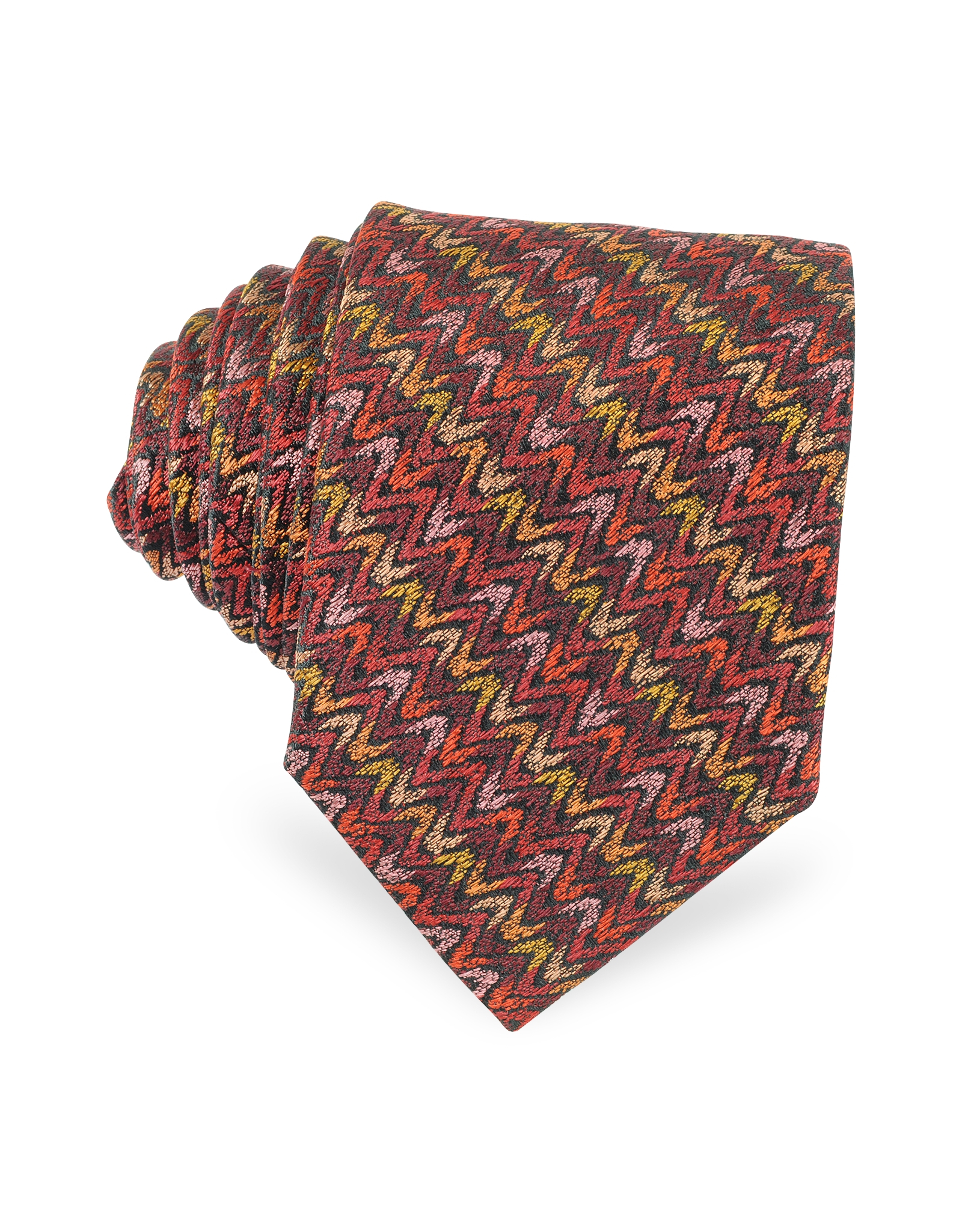 Missoni Red Zig Zag Woven Silk Narrow Tie in Red for Men | Lyst Missoni Red Zig Zag Woven Silk Narrow Tie in Red for Men | Lyst