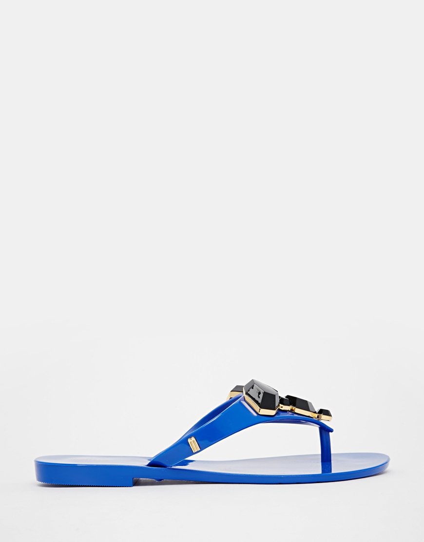 Royal Blue Flat Sandals