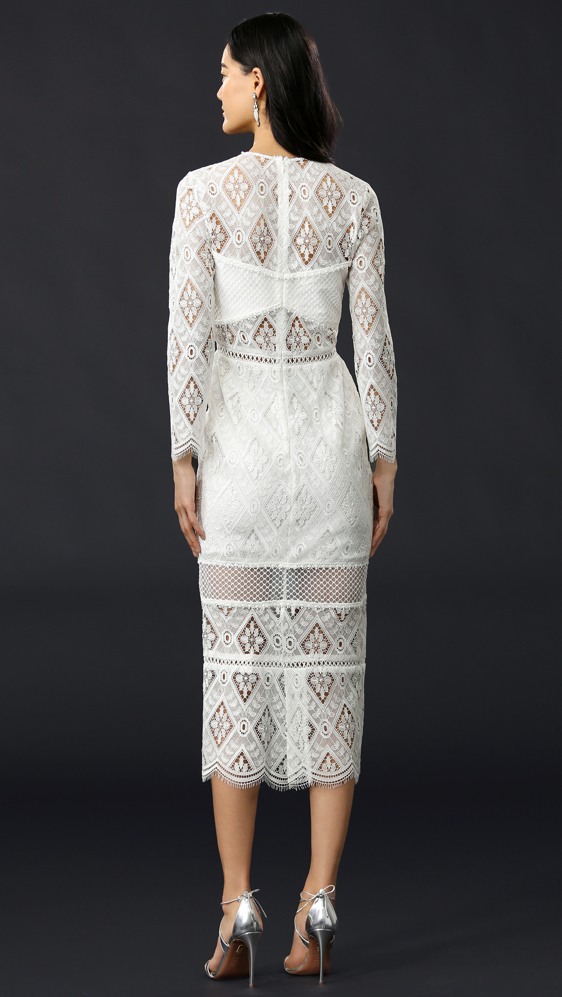 Lyst - Alexis Maud Lace Dress in White