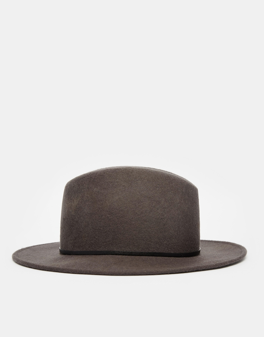 Lyst - Catarzi Wide Brim Fedora Hat in Gray for Men
