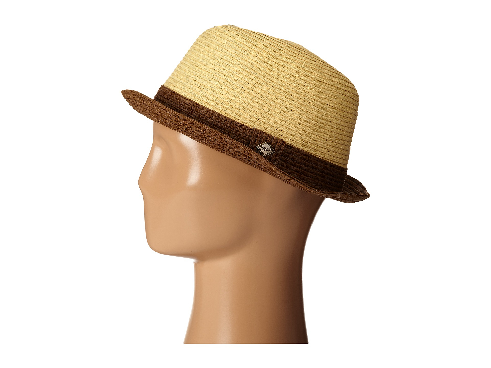 Lyst - San Diego Hat Company Sdh2017 Paper Fedora W/ Contrast Colored ...