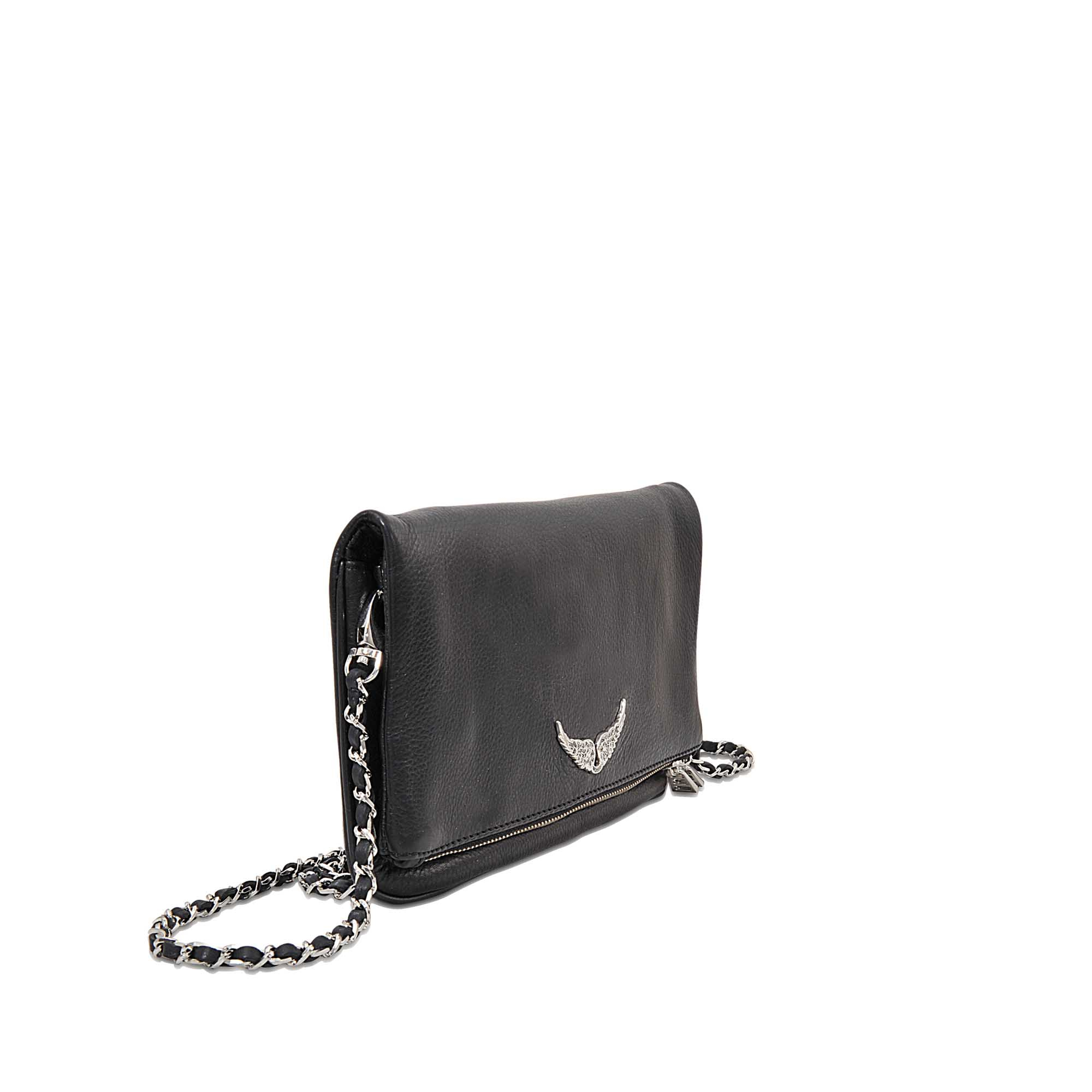 Zadig & voltaire Rock Clutch in Black | Lyst