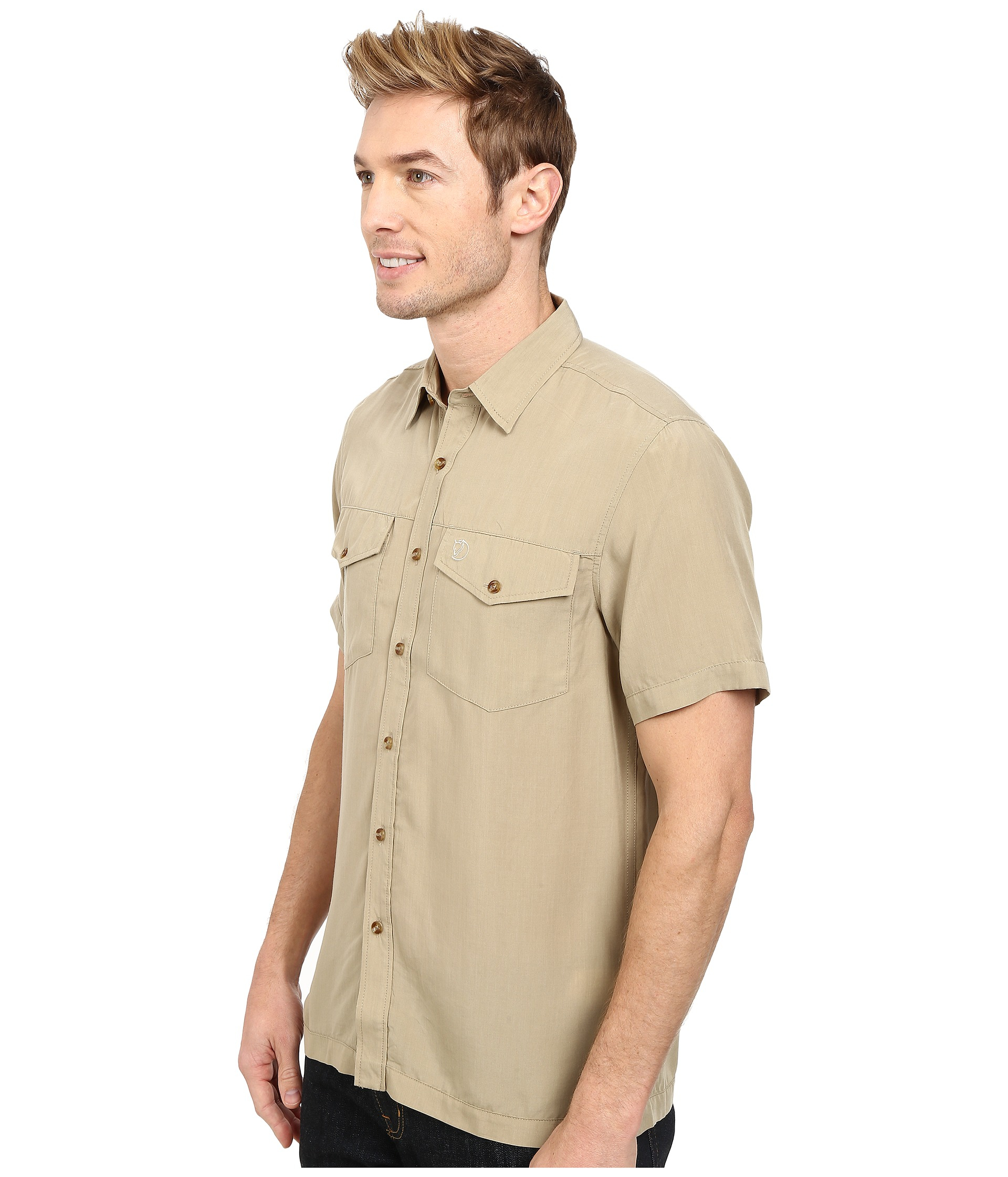 Lyst - Fjallraven Abisko Vent Short Sleeve Shirt in Natural for Men