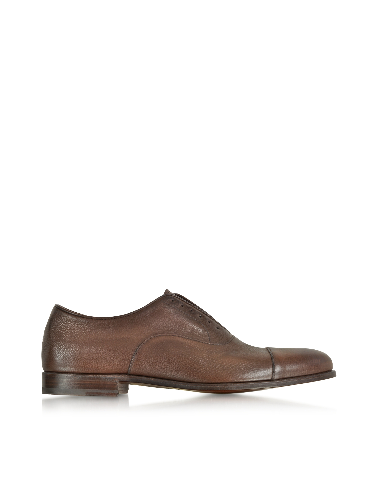 Lyst - Fratelli Rossetti Laceless Chestnut Leather Oxford Shoe in Brown ...
