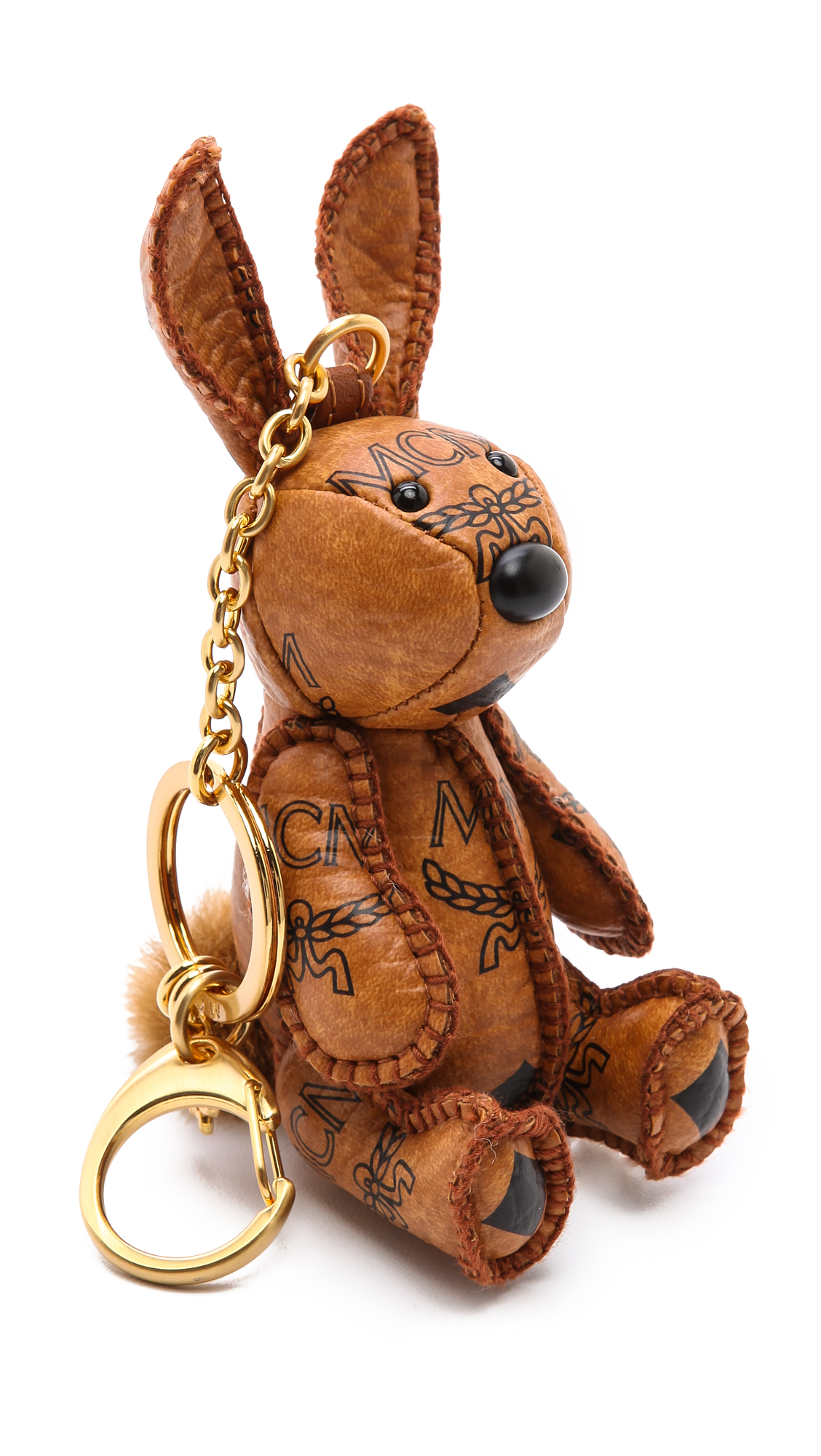 Lyst - Mcm Heritage Rabbit Charm Keychain - Cognac in Brown