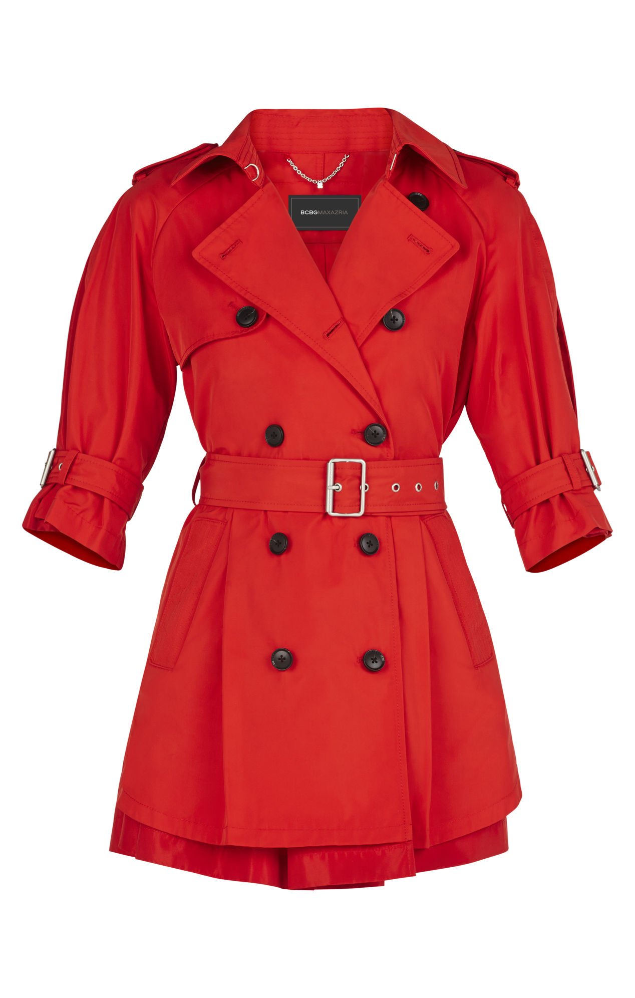 Lyst - Bcbgmaxazria Lucia Trench Coat in Red