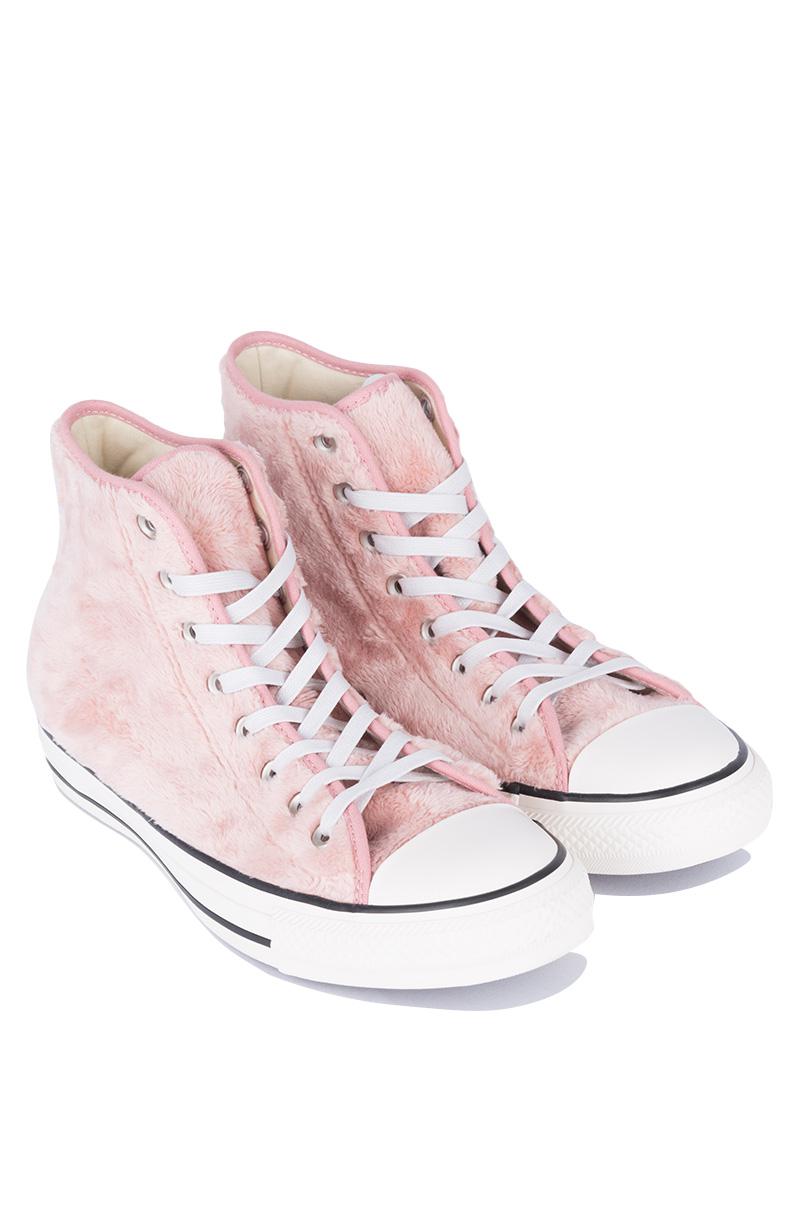 Lyst - Akira Converse Chuck Taylor All Star Fuzzy Hi Top Sneaker in Pink