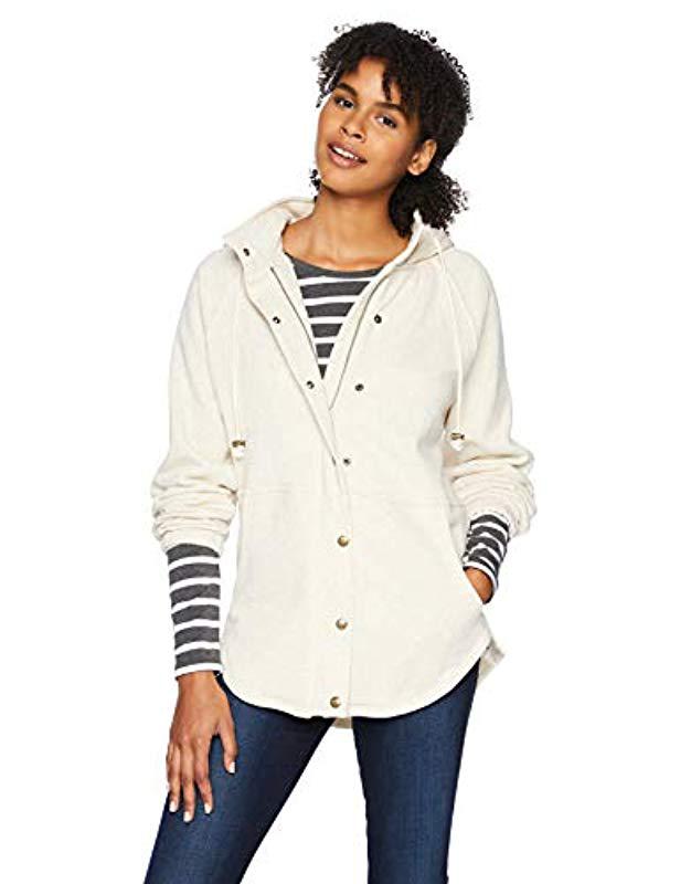 Lyst - O'Neill Sportswear Mink Fleece Jacket With Sherpa Hood, Oatmeal ...