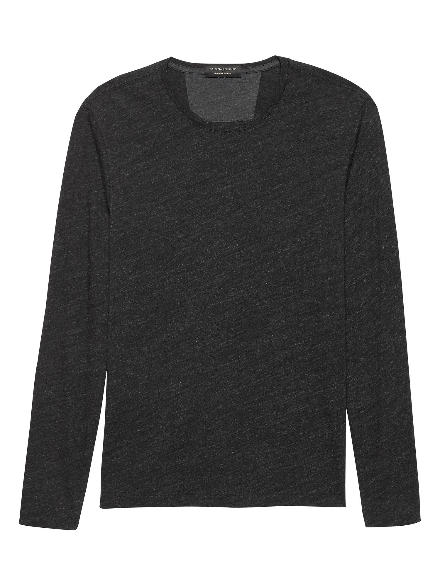 Banana Republic Factory Cotton Moisture Wicking Long Sleeve T Shirt in ...