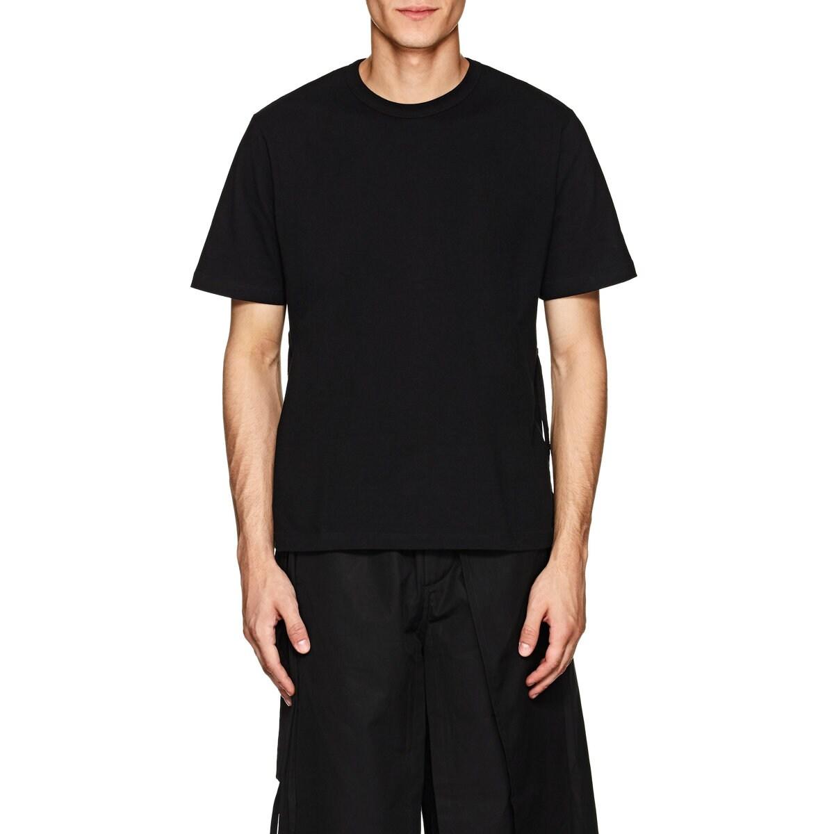 Craig Green Lace-up Cotton Jersey T-shirt in Black for Men - Lyst