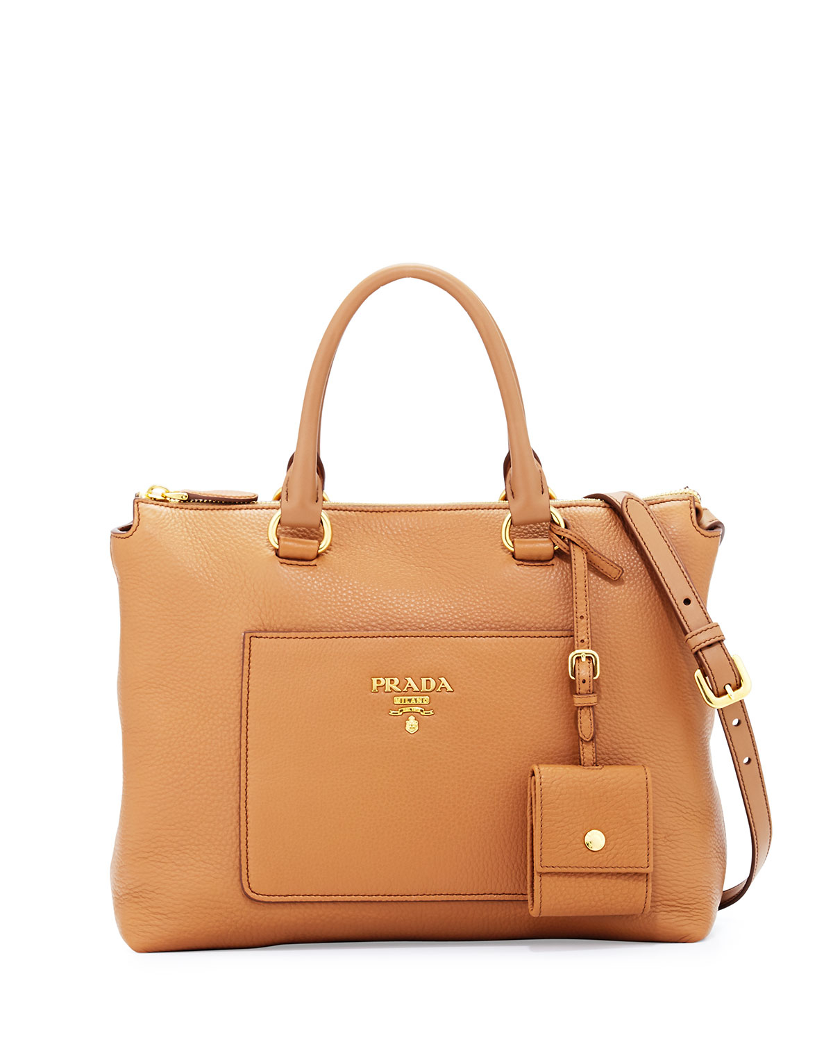 Prada Tan Leather Tote Bag | IUCN Water