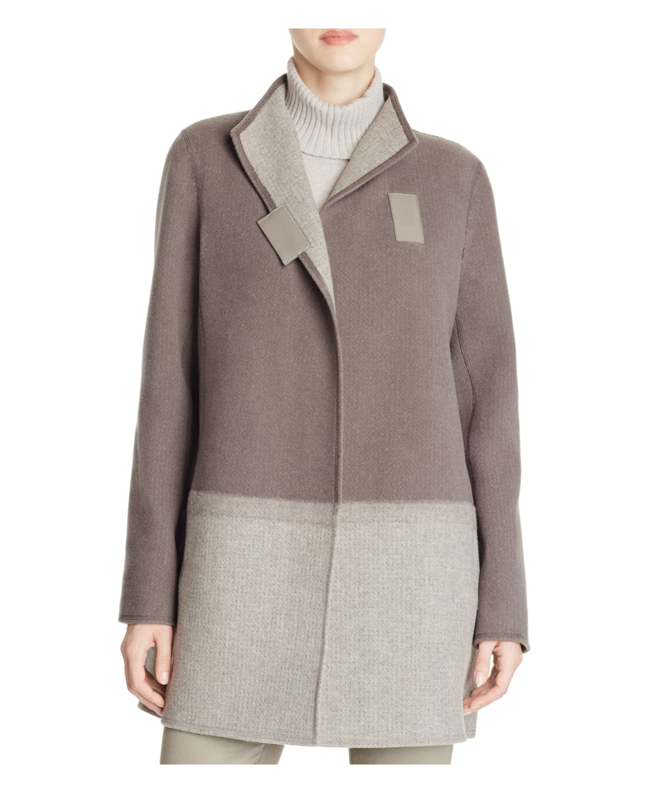 Lafayette 148 New York Valina Color Block Wool Coat - Lyst